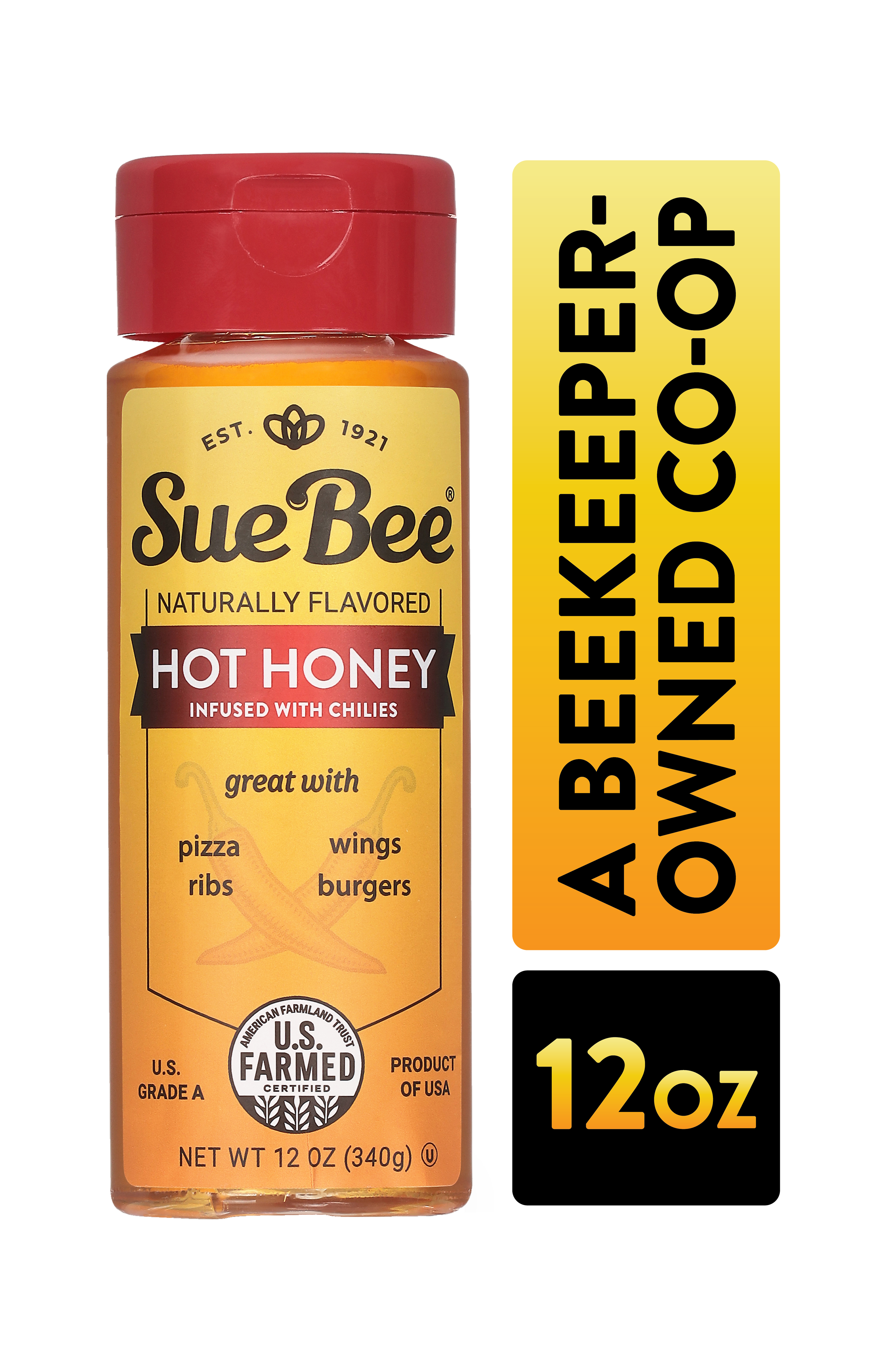 Sue Bee Infusions Hot Honey, 12 Ounce Sue Bee Chili Infused Hot Honey ...